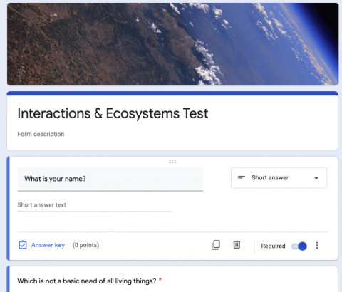 Interactions & Ecosystems Test | Teachers Share